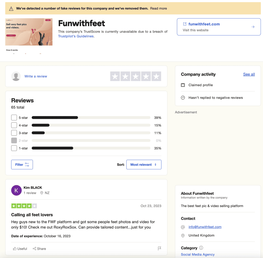 Fun With Feet Review 2025: Is It Legit For Selling Feet Pics?